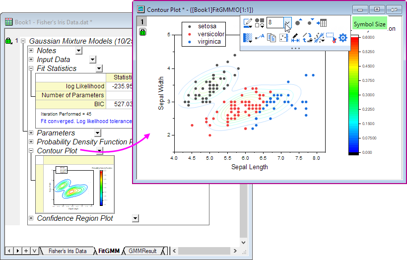Help Online Apps Gaussian Mixture Models Pro
