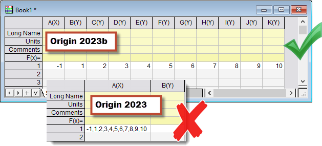 Help Online Quick Help Faq 1173 How To Copy And Paste Comma Separated Data Into Origin