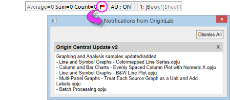 Help Online - User Guide - The Origin Interface