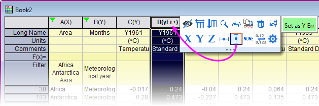 Help Online - User Guide - Workbooks Worksheets Columns