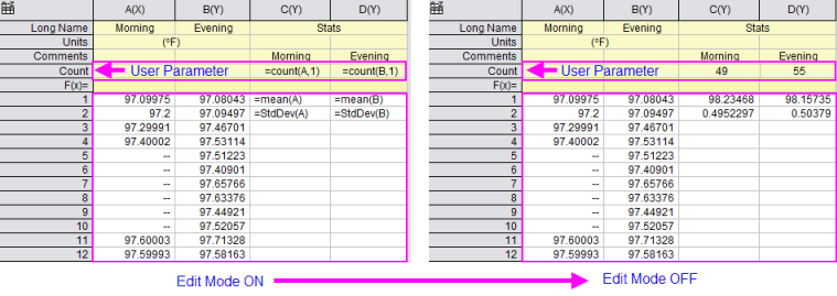 Help Online - User Guide - Workbooks Worksheets Columns