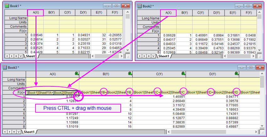 Help Online - User Guide - Workbooks Worksheets Columns
