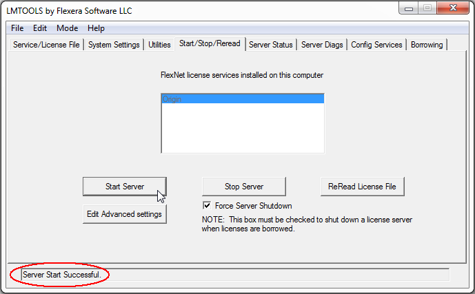 Help Online - License - FLEXnet Server Setup for Windows