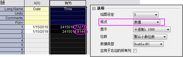 Help Online - Quick Help - FAQ-993 When I paste my Excel time data into ...