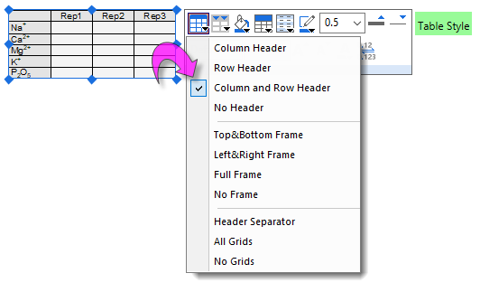 Help Online - Quick Help - FAQ-136 How do I add and customize tables in a graph?