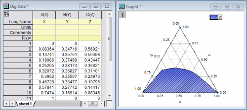 Help Online - Quick Help - FAQ-960 How to caculate the area under the curve in a 2D ternary graph?