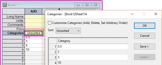 Help Online - Quick Help - FAQ-892 How to plot evenly spaced column/bar for unevenly spaced ...