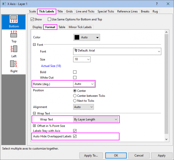 Help Online - Quick Help - FAQ-121 What can I do if my tick labels are too long and overlapping?