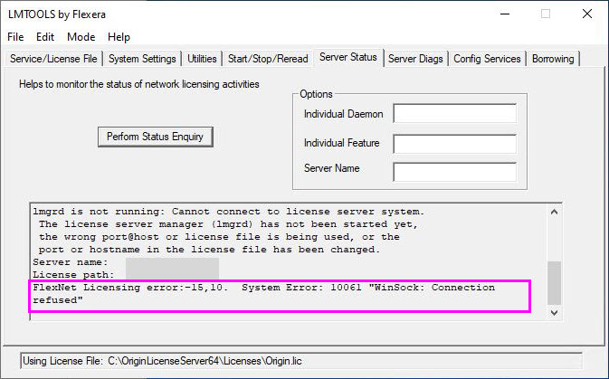 Help Online - Quick Help - FAQ-1187 What should I do if I see a “WinSock: Connection refused ...