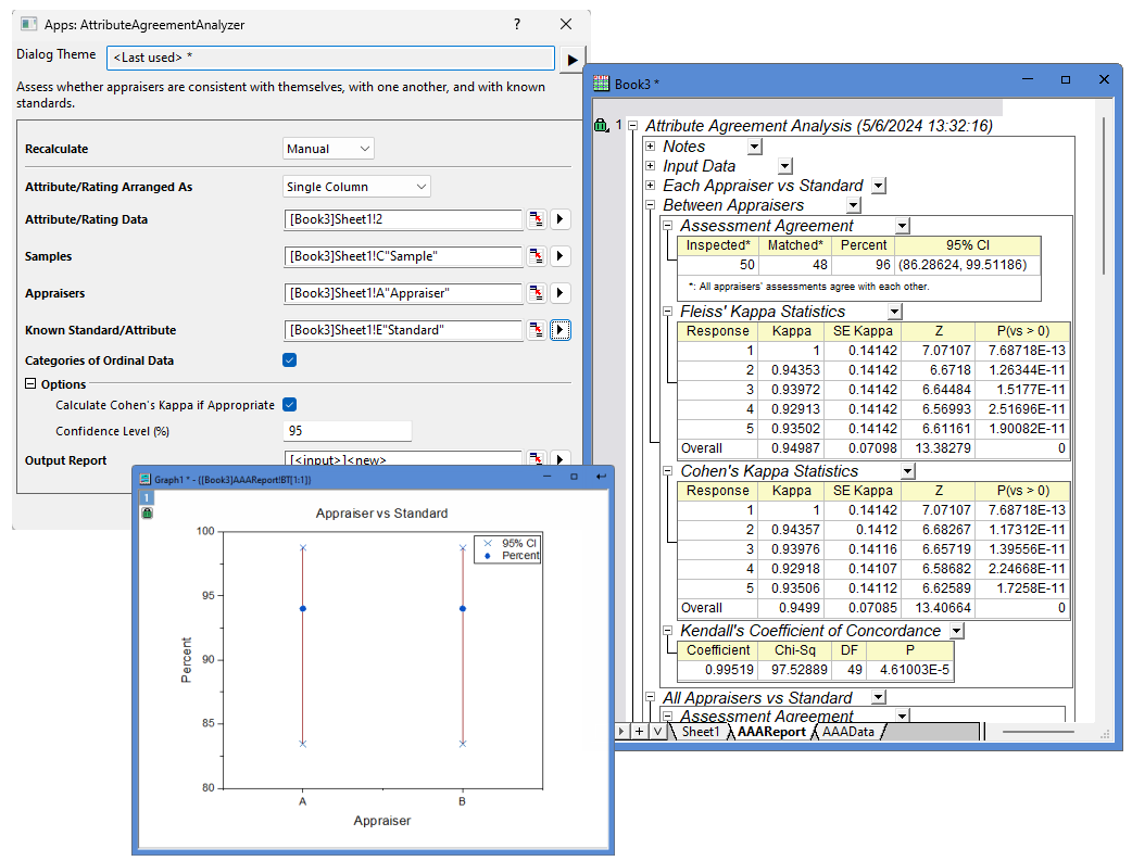 Attribute Agreement Analysis - File Exchange - OriginLab
