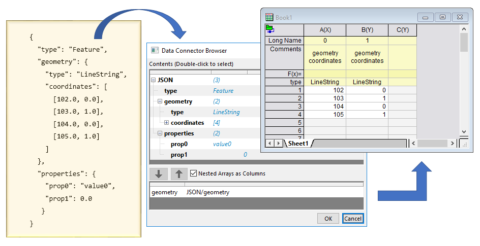 JSON Connector - File Exchange - OriginLab