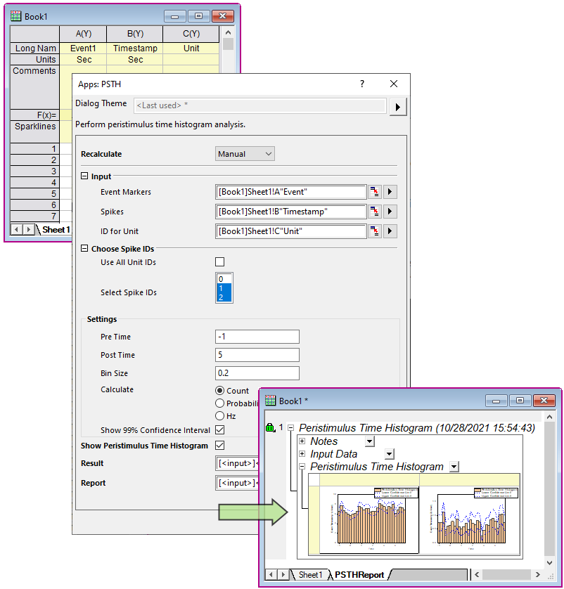 Spike Train Analysis - File Exchange - OriginLab