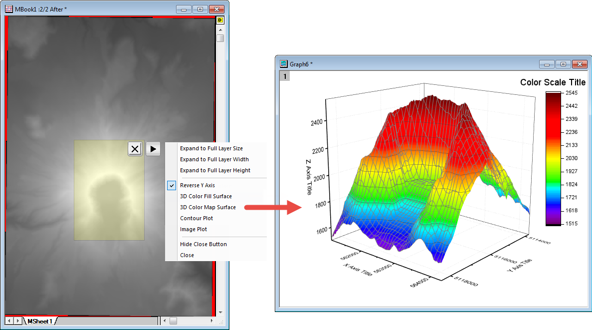 Plot Sub Matrix - File Exchange - OriginLab